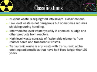 Disposal of radioactive waste | PPTX