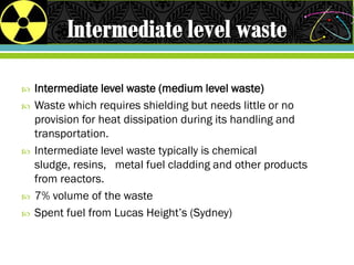 Disposal of radioactive waste | PPTX