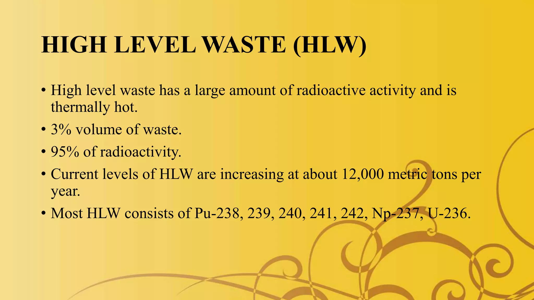 Disposal of radioactive waste | PPTX