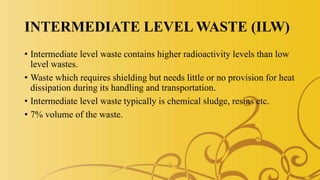 Disposal of radioactive waste | PPTX