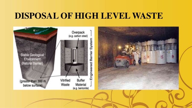 Disposal of radioactive waste