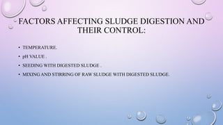 Disposal of sewage and sludge management | PPTX