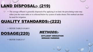 Disposal of sewage and sludge management | PPTX
