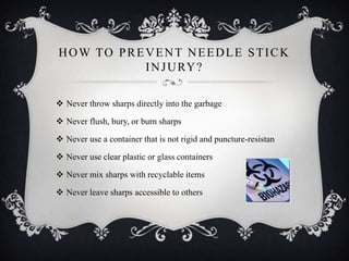 Disposal of sharp wastes(BIO MEDICAL WASTE MANAGEMENT) | PPTX