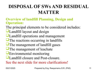 DISPOSAL OF SW AND RESIDU AL MATTER.pptx