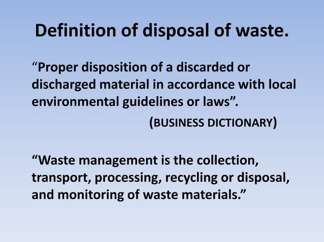Disposal of waste | PPT | Gardening | Home & Garden