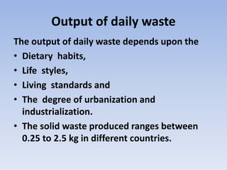 Disposal of waste | PPT