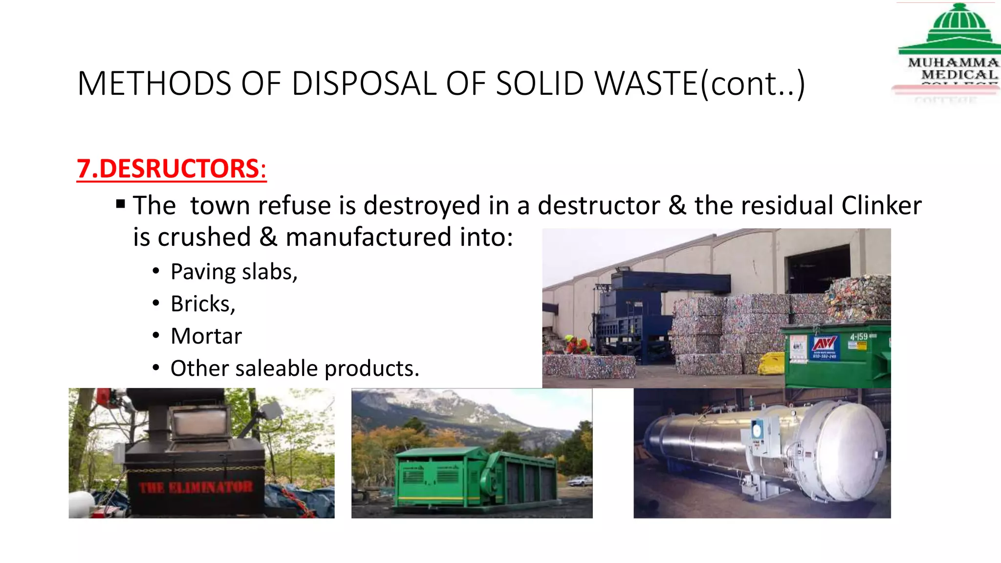 Disposal of waste | PPTX