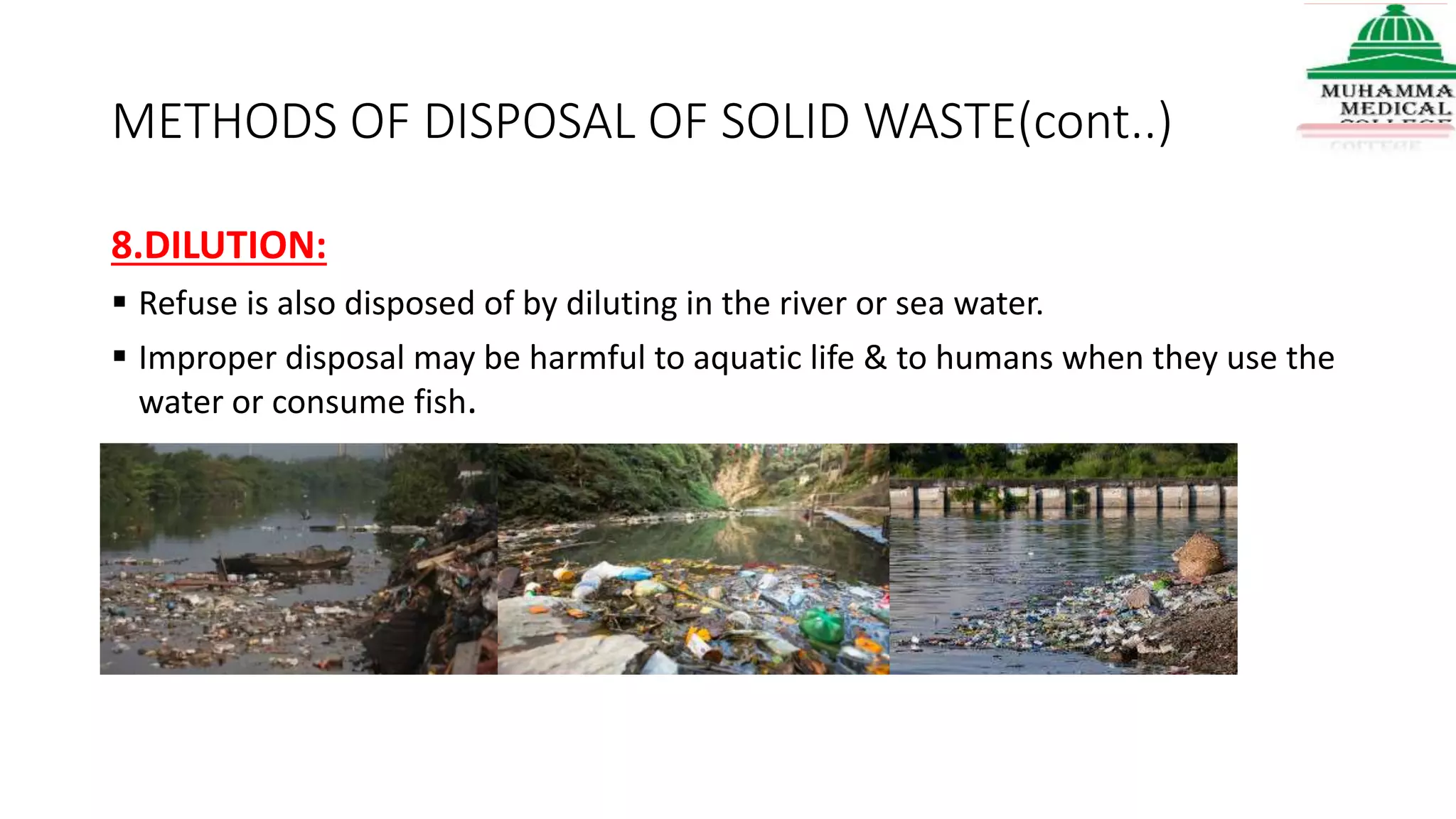 Disposal of waste | PPTX