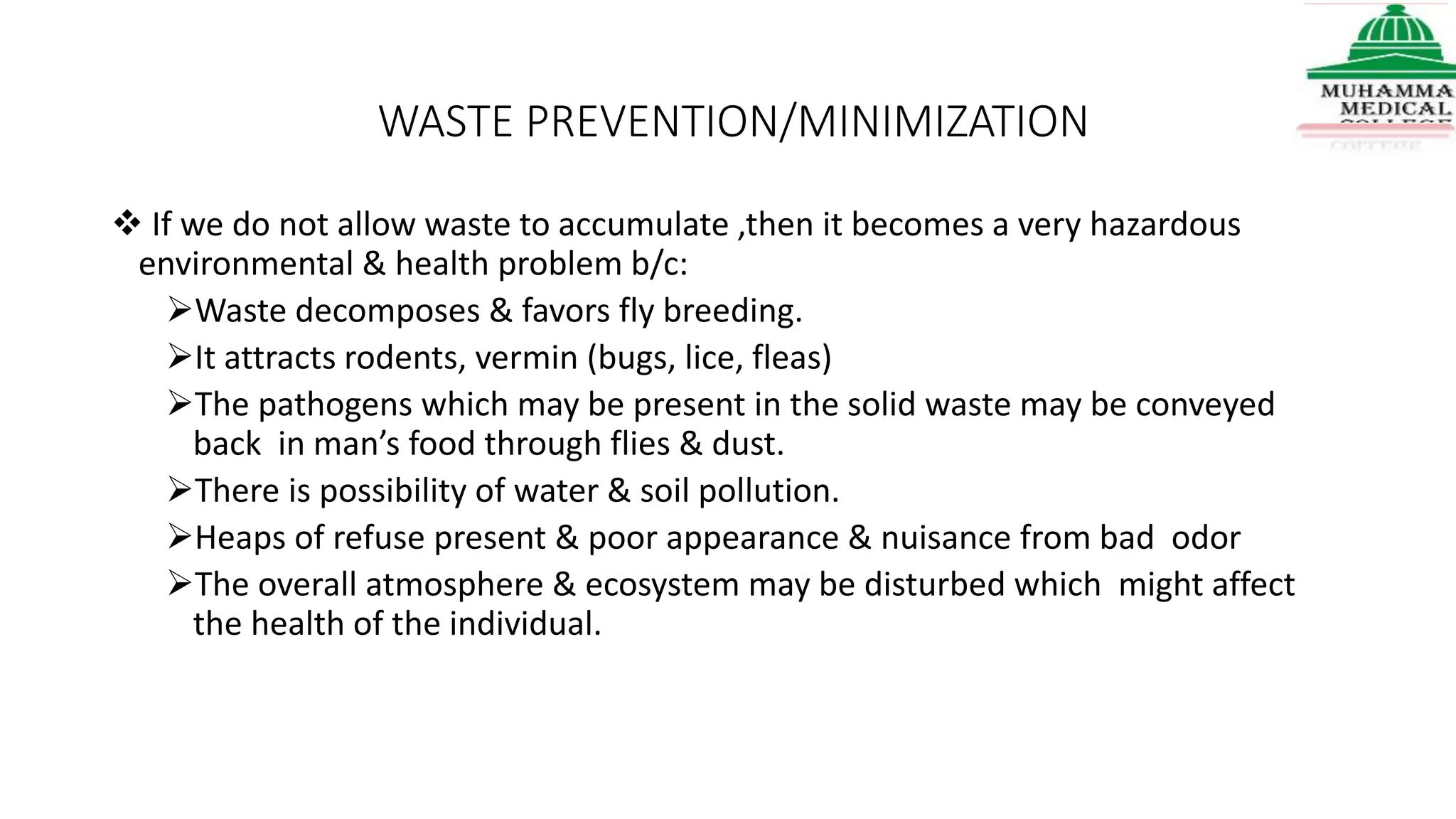 Disposal of waste | PPTX