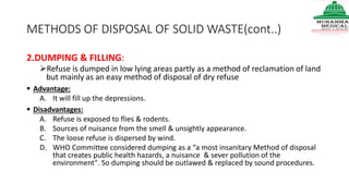 Disposal of waste | PPTX
