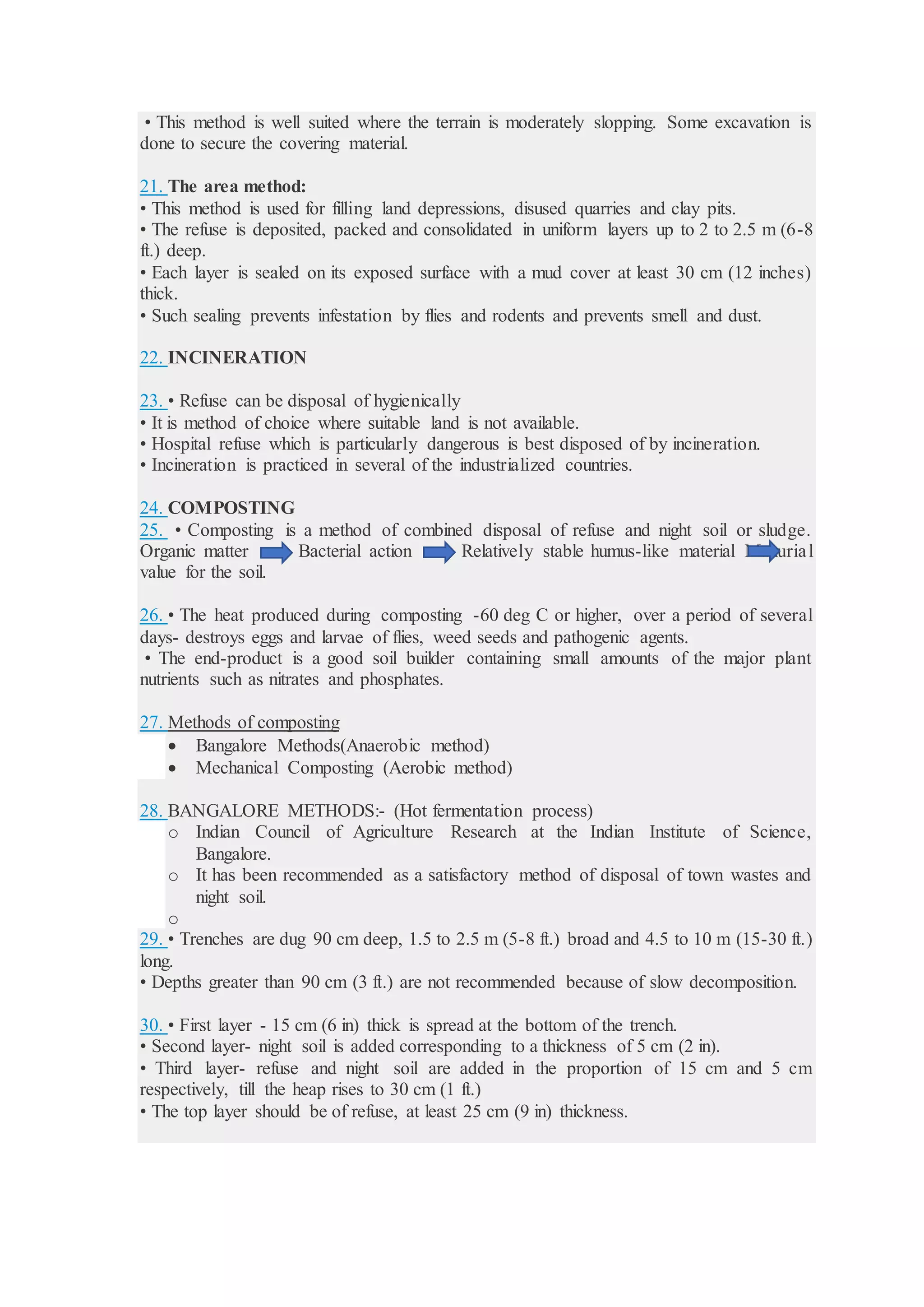 Disposal of waste | DOCX