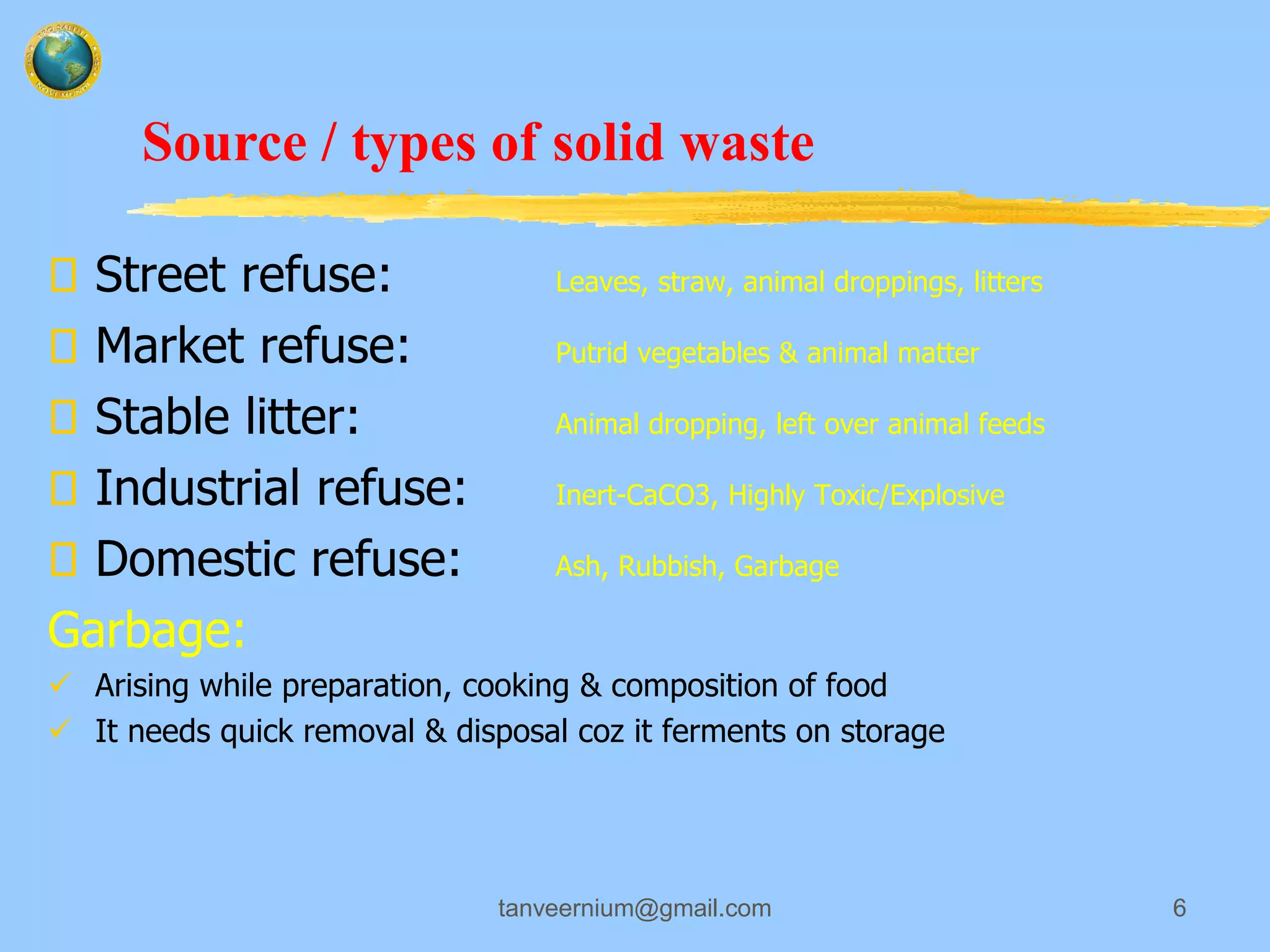 Disposal of waste | PDF
