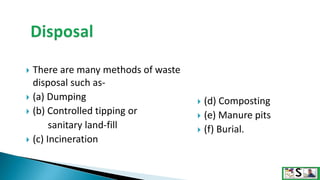 Disposal of waste in english | PPTX