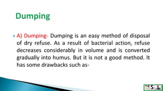 Disposal of waste in english | PPTX