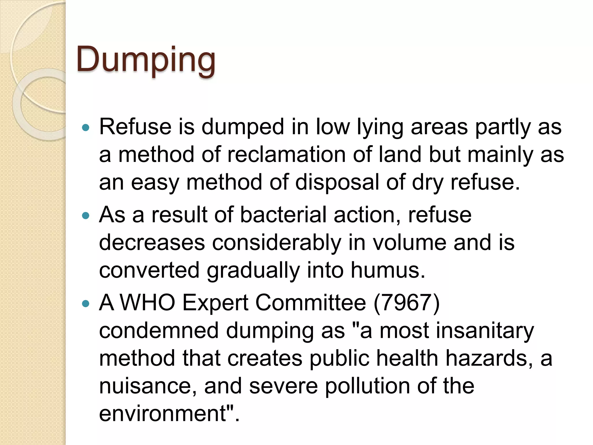 Disposal of Wastes | PPTX