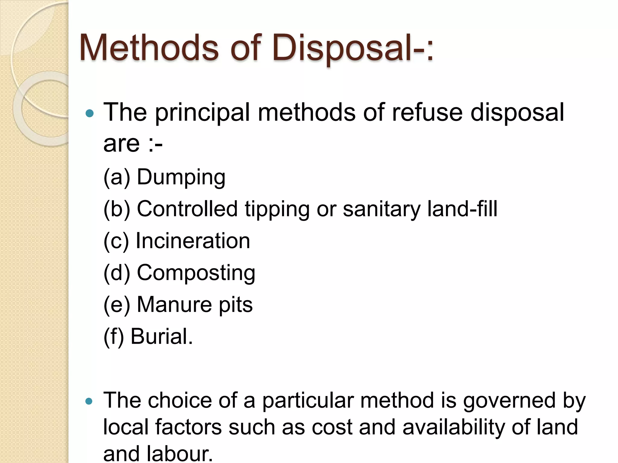 Disposal of Wastes | PPTX
