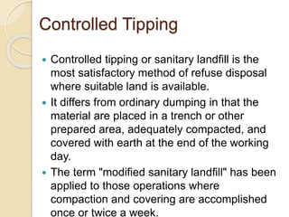 Disposal of Wastes | PPTX