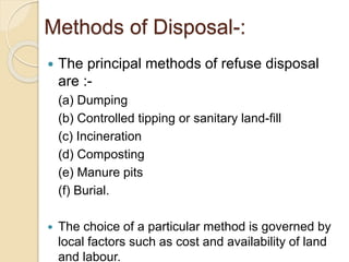 Disposal of Wastes | PPTX