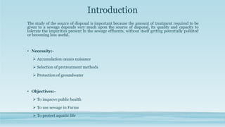 Disposal of wastewater | PPTX