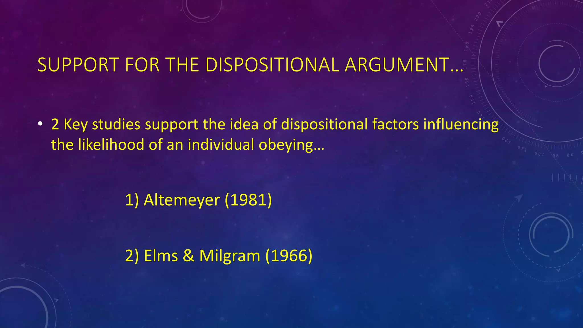 Dispositional factors | PPTX