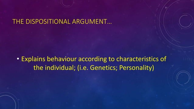 Dispositional factors | PPT