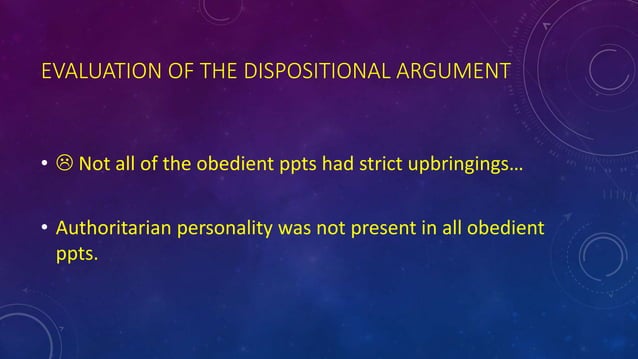 Dispositional factors | PPT