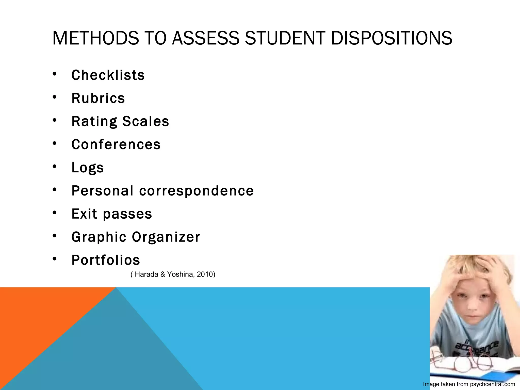 Dispositions: Assessing Student Dispositions | PPT