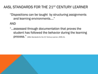 Dispositions: Assessing Student Dispositions | PPT