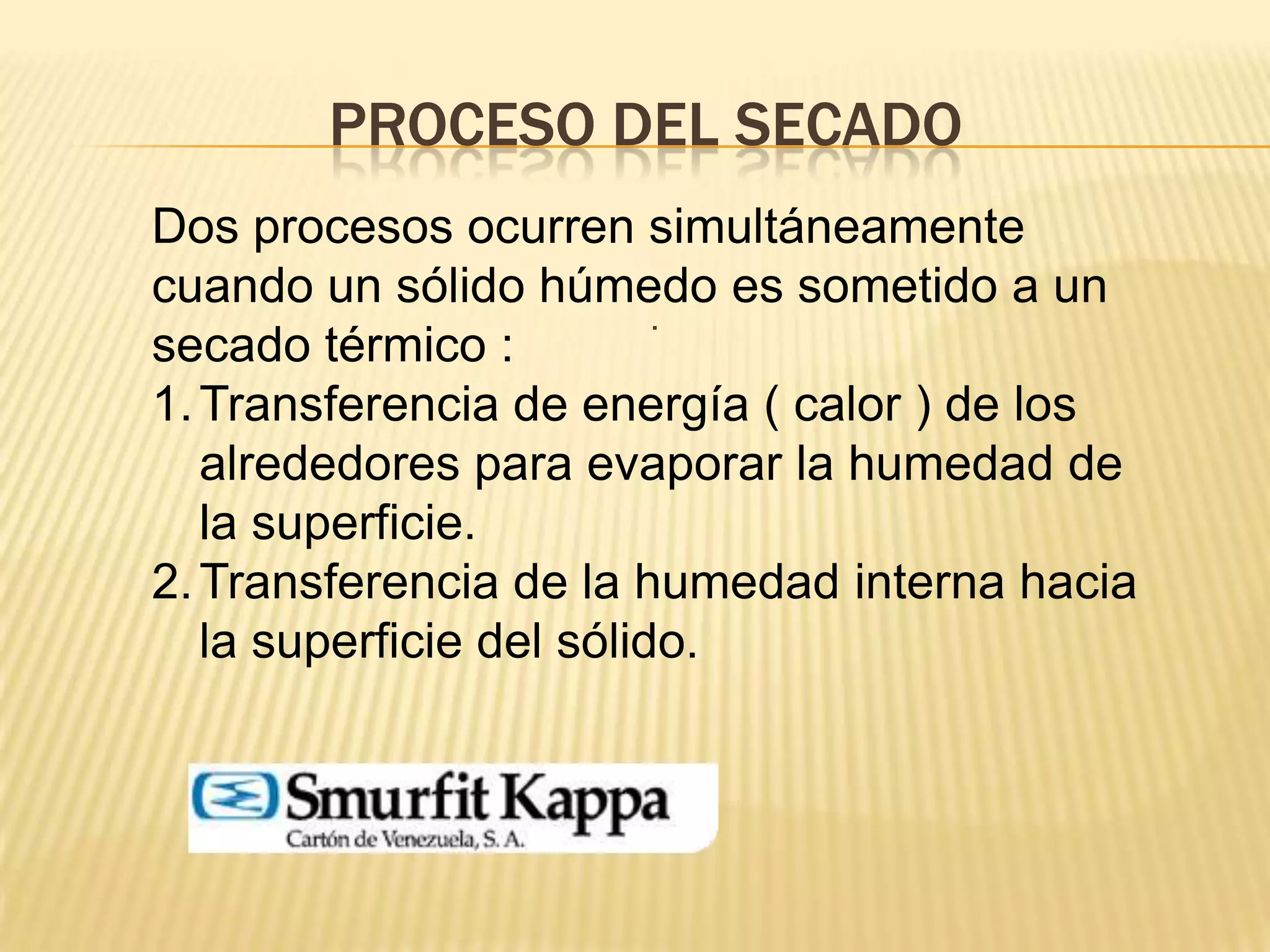 Dispositivas secado | PPTX