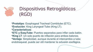 Dispositivos Extraglóticos en Emergencias: Uso y Manejo en Pediatría y ...