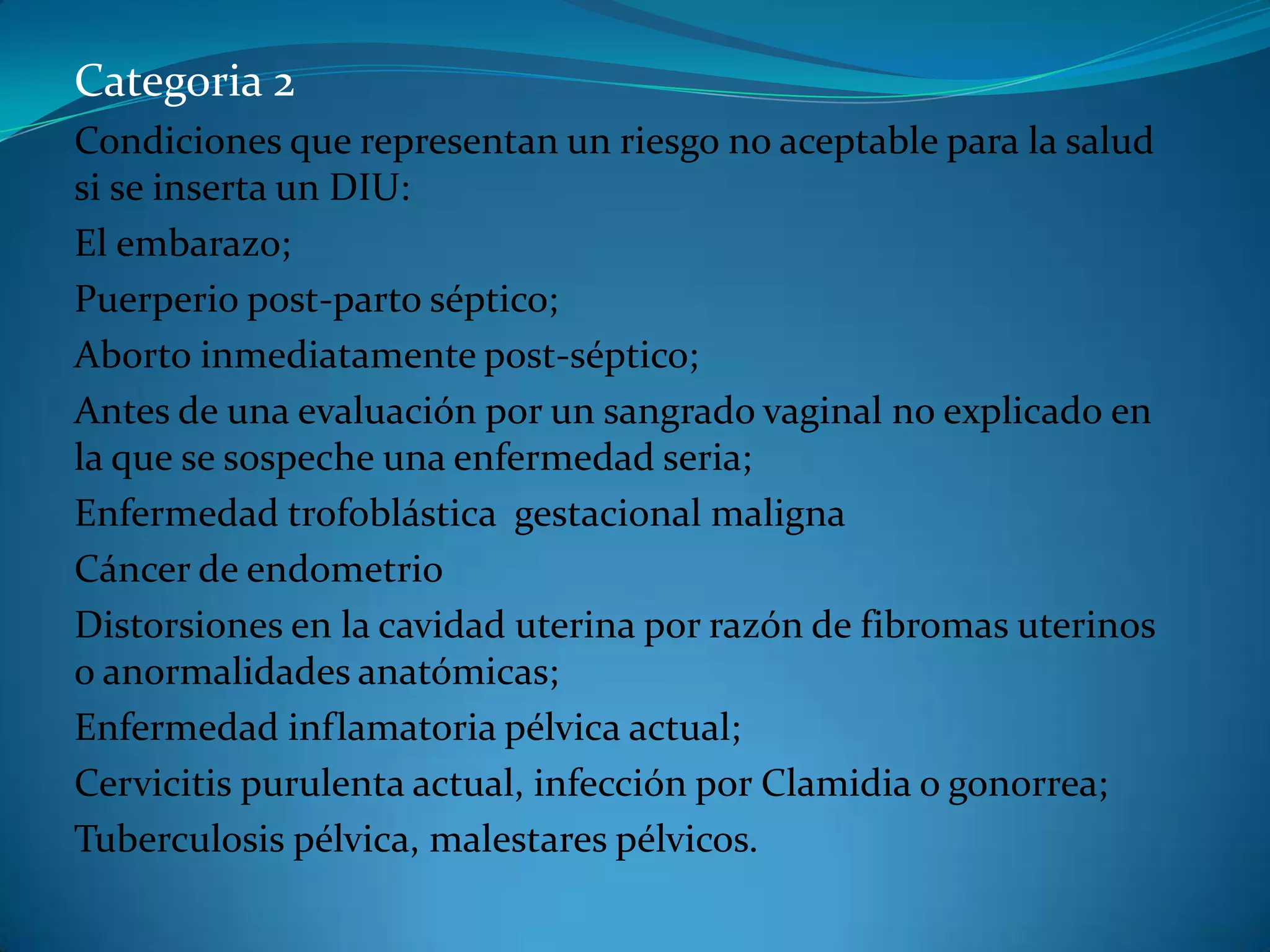 Dispositivo intrauterino (diu) | PPT