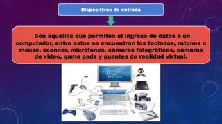 Dispositivos de entrada, salida, almacenamiento y procesamiento | PPTX