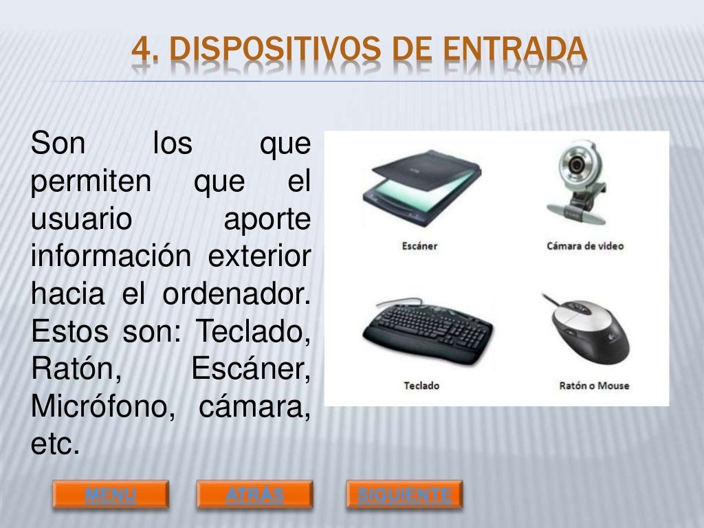 Dispositivos de entrada y salida :)