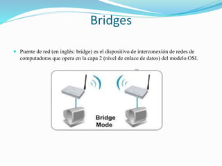 Dispositivos de interconexión de redes | PPTX