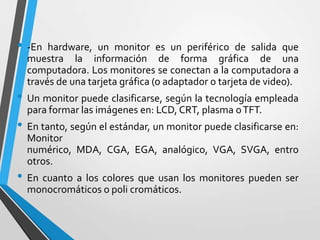 Dispositivos de salida | PPTX