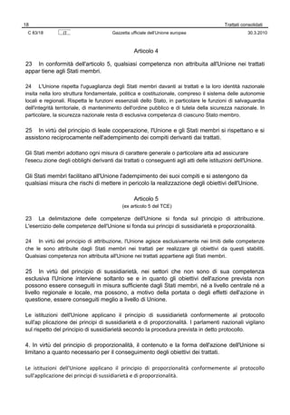 Disposizioni comuni unione europea | PDF