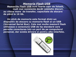 Dispozitice stocare informatii | PPT