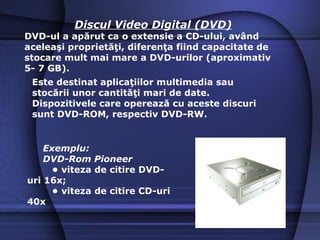 Dispozitice stocare informatii | PPT