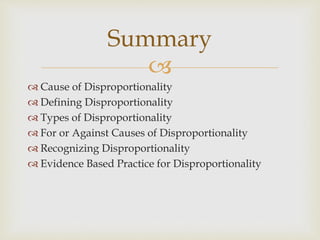 Disproportionality in special education persuasive presentation | PPTX
