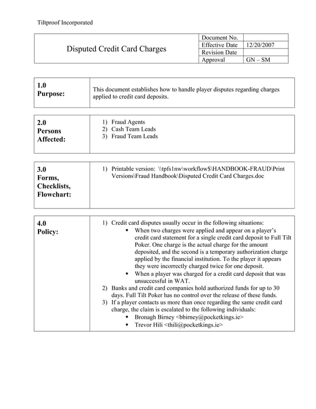 Disputed credit card charges | PDF | Free Download