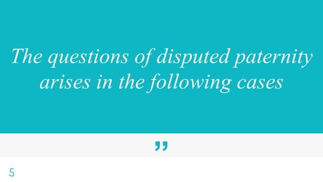 Disputed Paternity.pptx | Blood Disorders | Diseases and Conditions