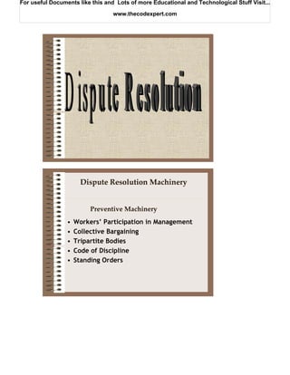 Dispute Resolution | PDF