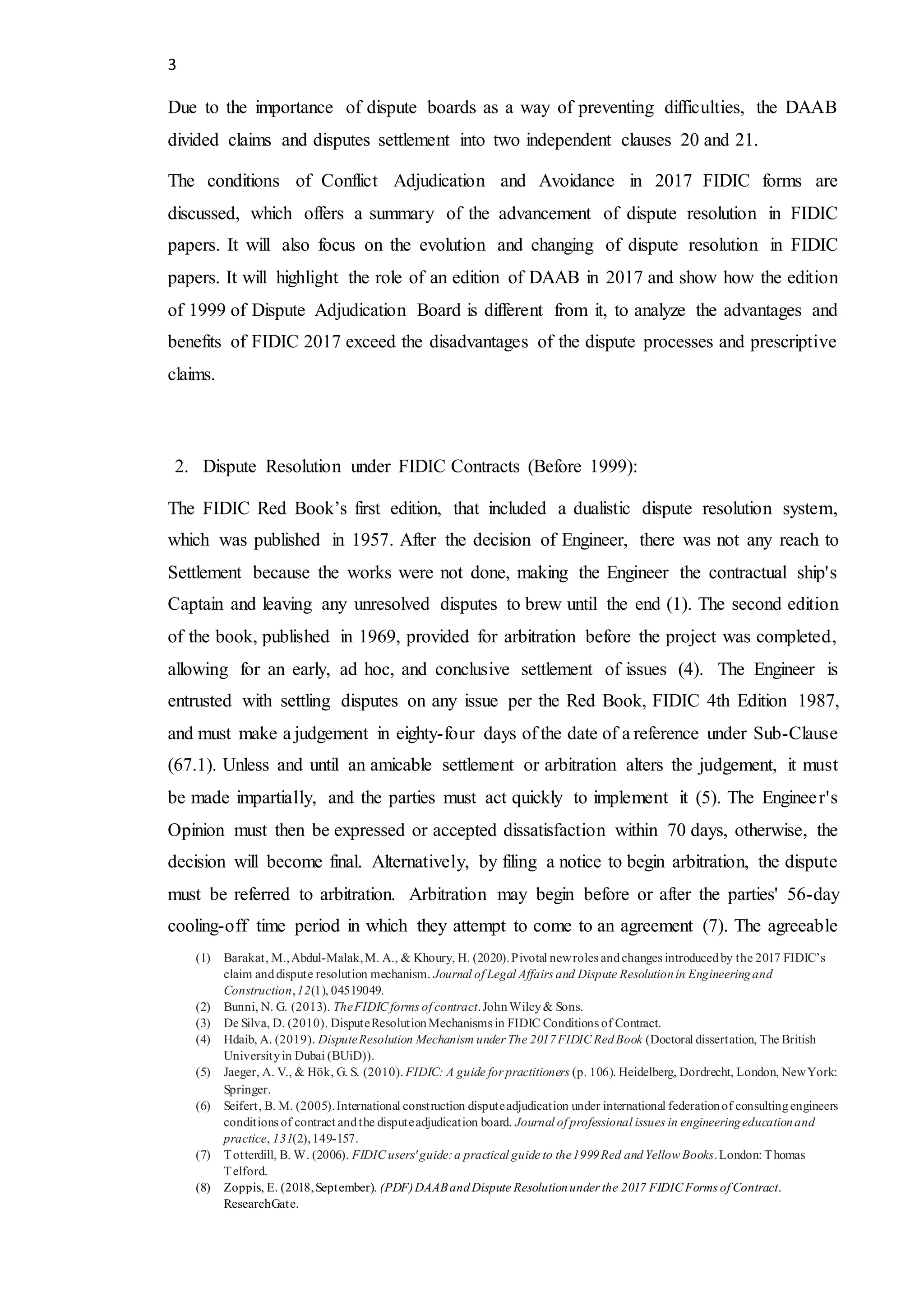 Dispute Resolution And DAAB FIDIC Contracts.docx
