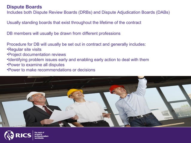 Dispute resolution in construction | PPT