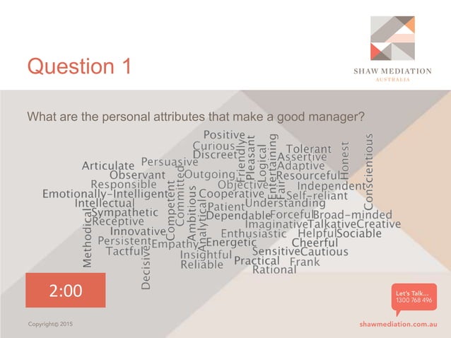Dispute Resolution Options for Managers | PPT