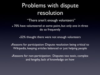 Dispute Resolution on the English Wikipedia | PDF