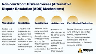 Dispute Resolution Options in the Tech industry | PPT