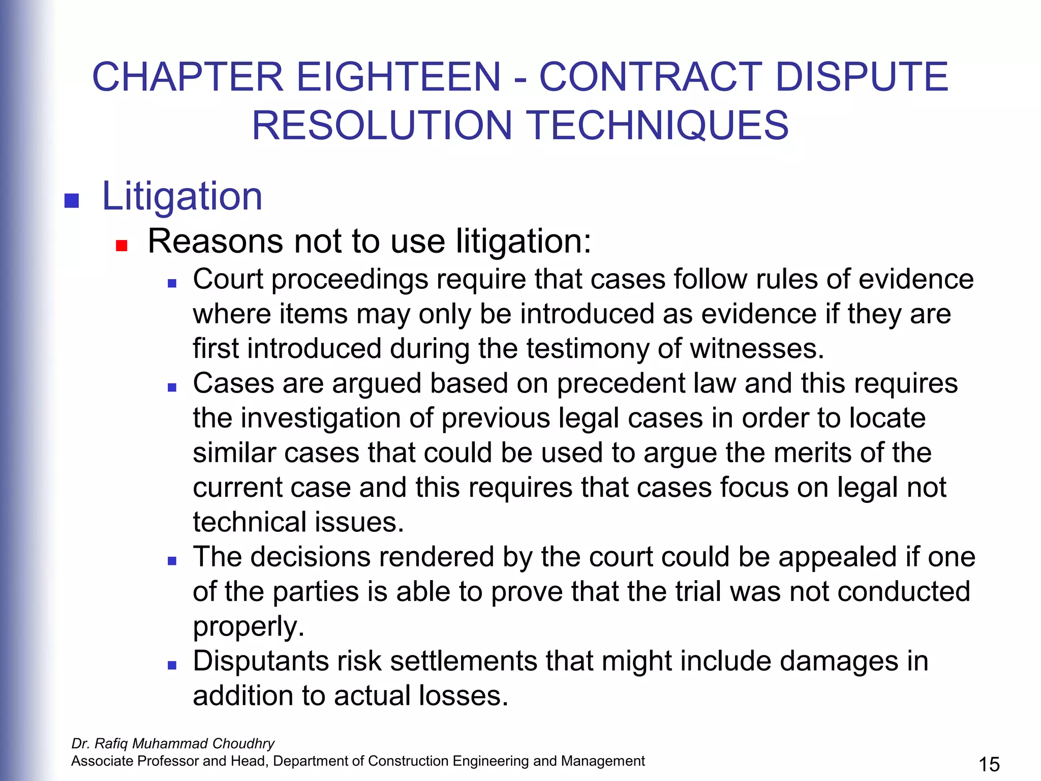 Dispute resolution technique | PPTX