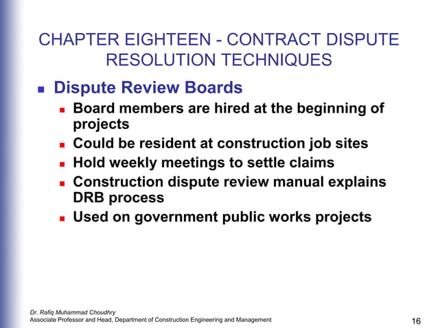 Dispute resolution technique | PPT